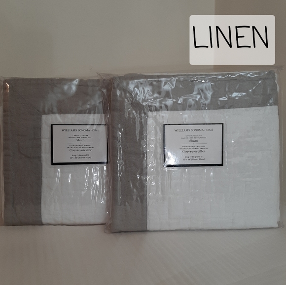 Williams Sonoma | Bedding | Williams Sonoma Chambers Italian Washed ...